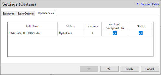 Defining_the_settings_for_a_savepoint_project